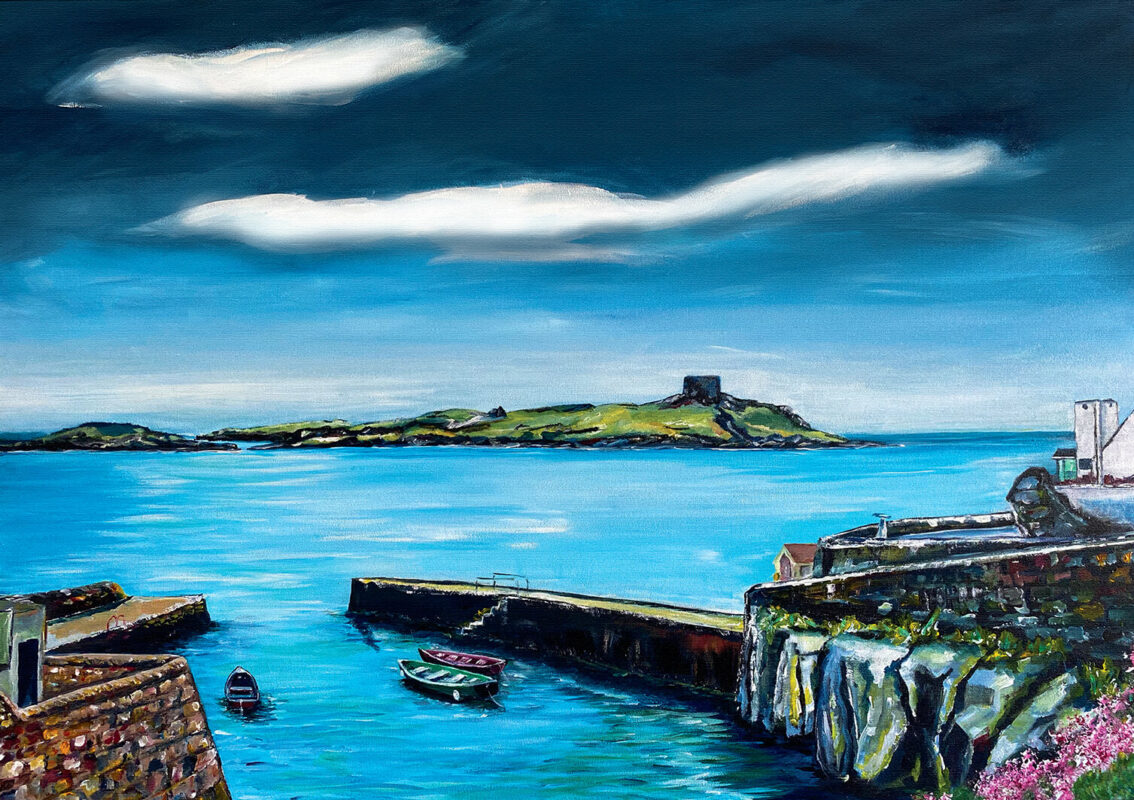 Coliemore Harbour, Dalkey, Dublin - helenmathewsart.ie
