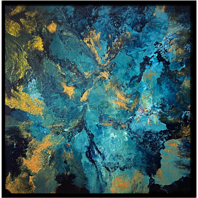 Title: 'Blue' Abstract - helenmathewsart.ie